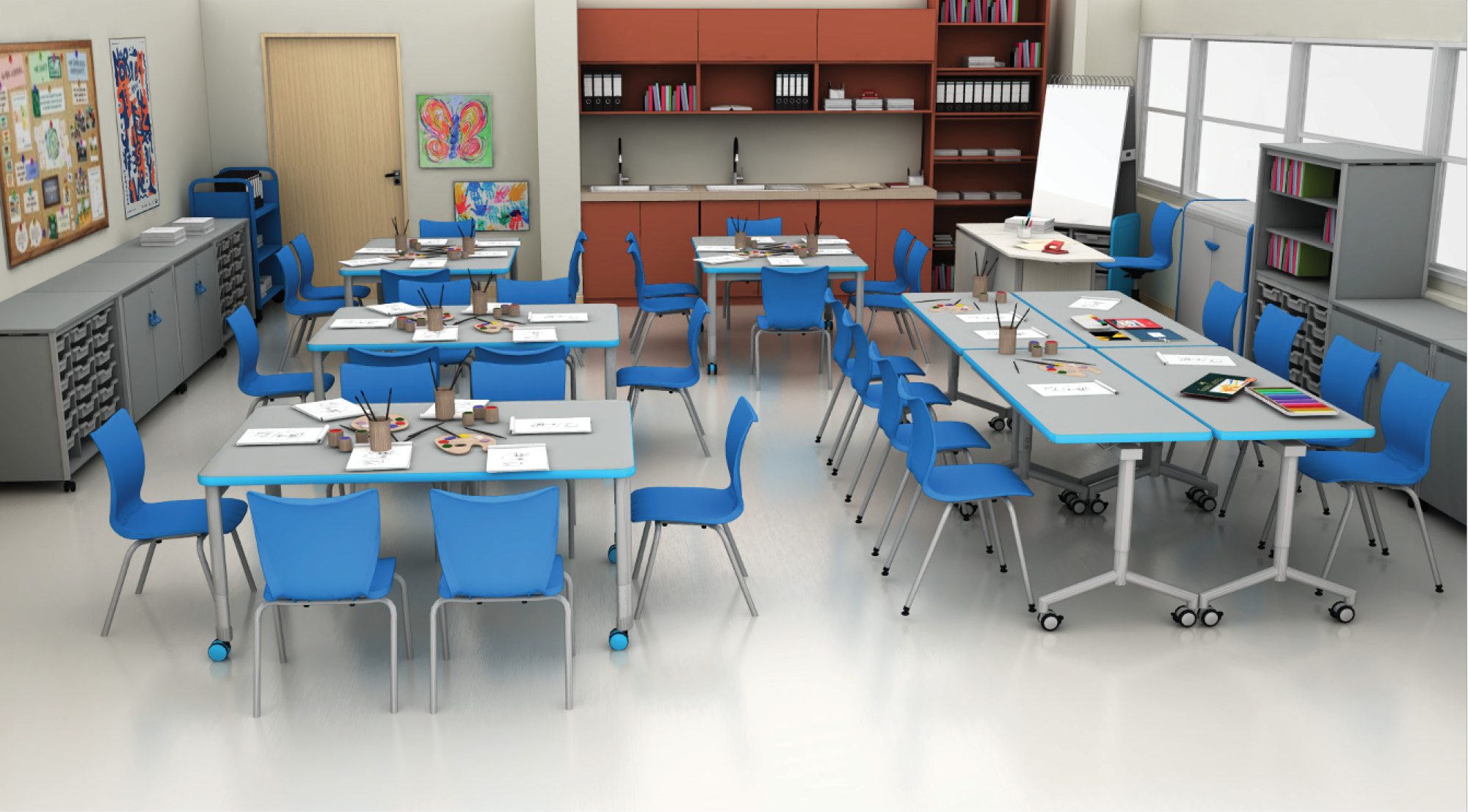Park Elementary | Art Classroom - dancker
